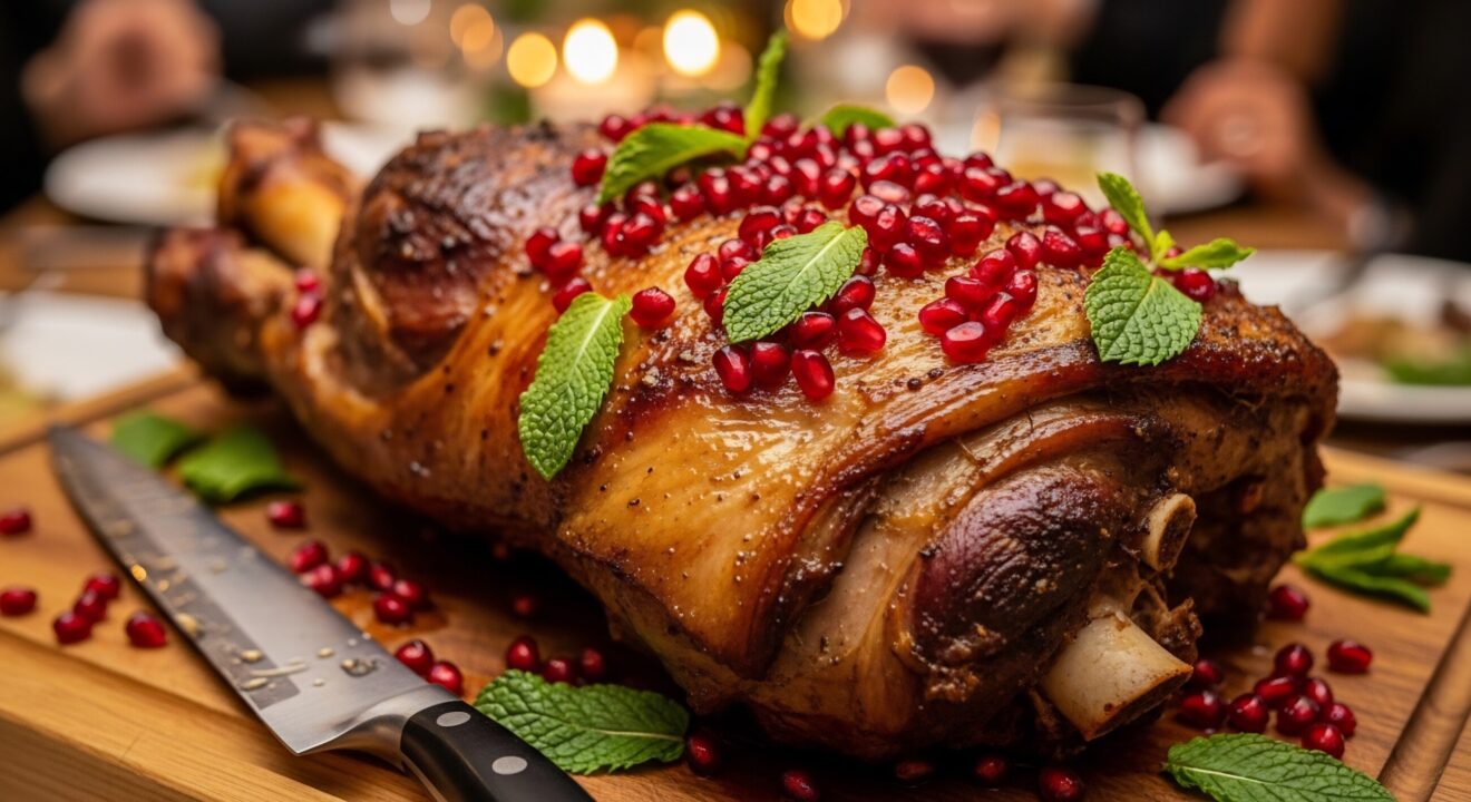 Slow Roasted Lamb with Pomegranate Pesto - Luxe Magazine Ottawa